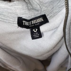 True Religion | Sweaters | True Religion Hd Logo Zip Hoodie | Poshmark